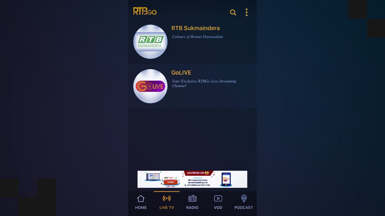 RTBGo App: Local Media on the Go - Digital Brunei